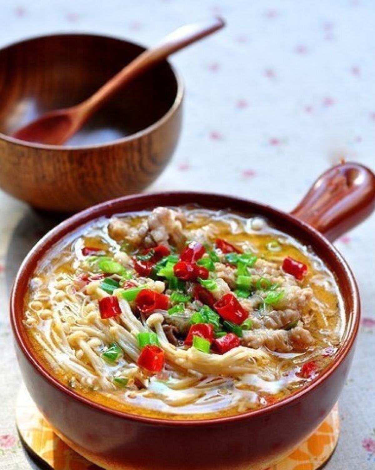 Enoki Mushroom Soup | China Yummy Food